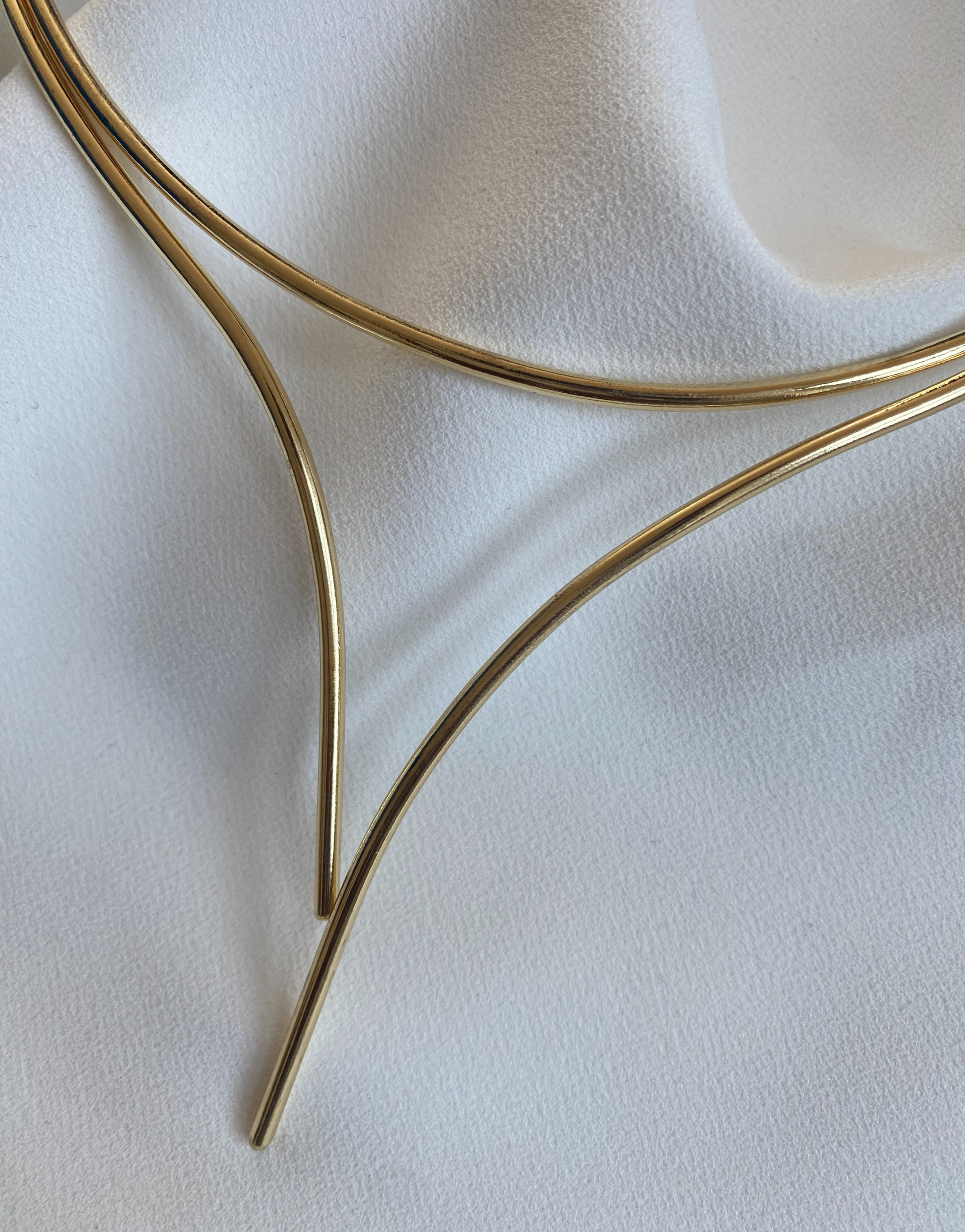 OMEGA Minimalist Gold Plated Wire Cuff Necklace – Jarlia By Jolina